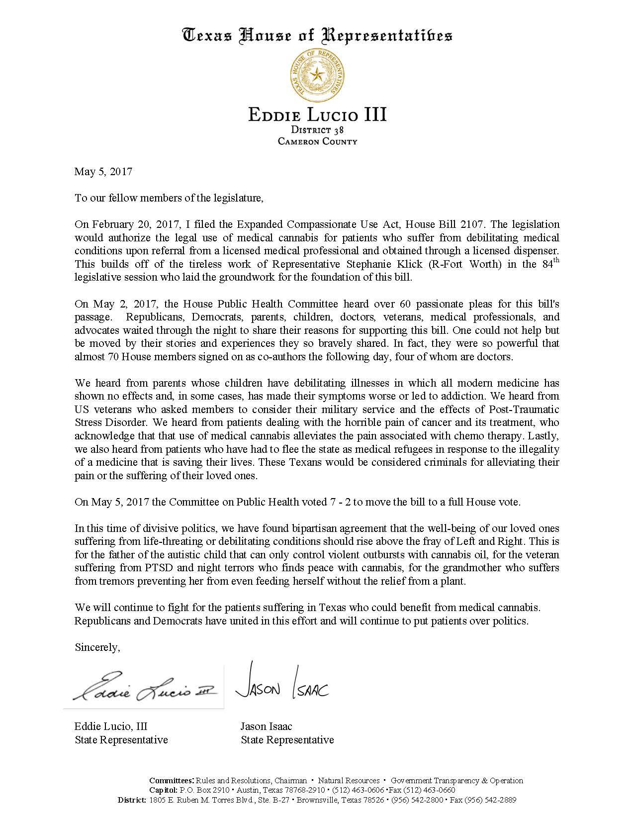 Texas: HB 2107 Stalls at the Deadline – A Letter from Texas NORML ...